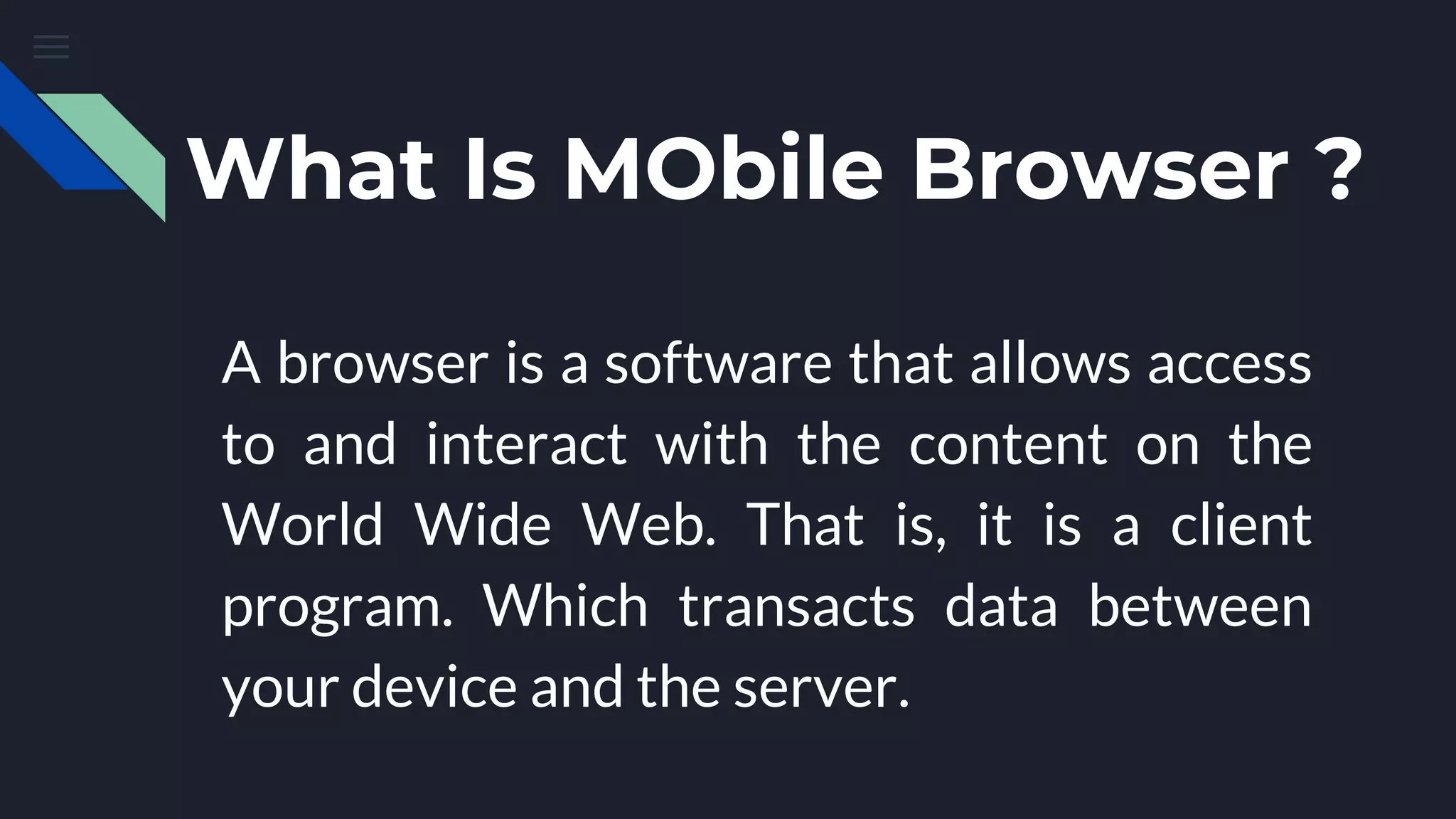 Mobile Browser App | PPT