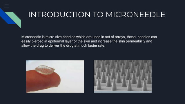 microneedle based drug delivery system | PPTX
