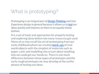 Design Thinking : Prototyping & Testing | PPTX