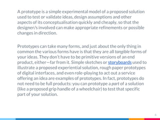Design Thinking : Prototyping & Testing | PPTX