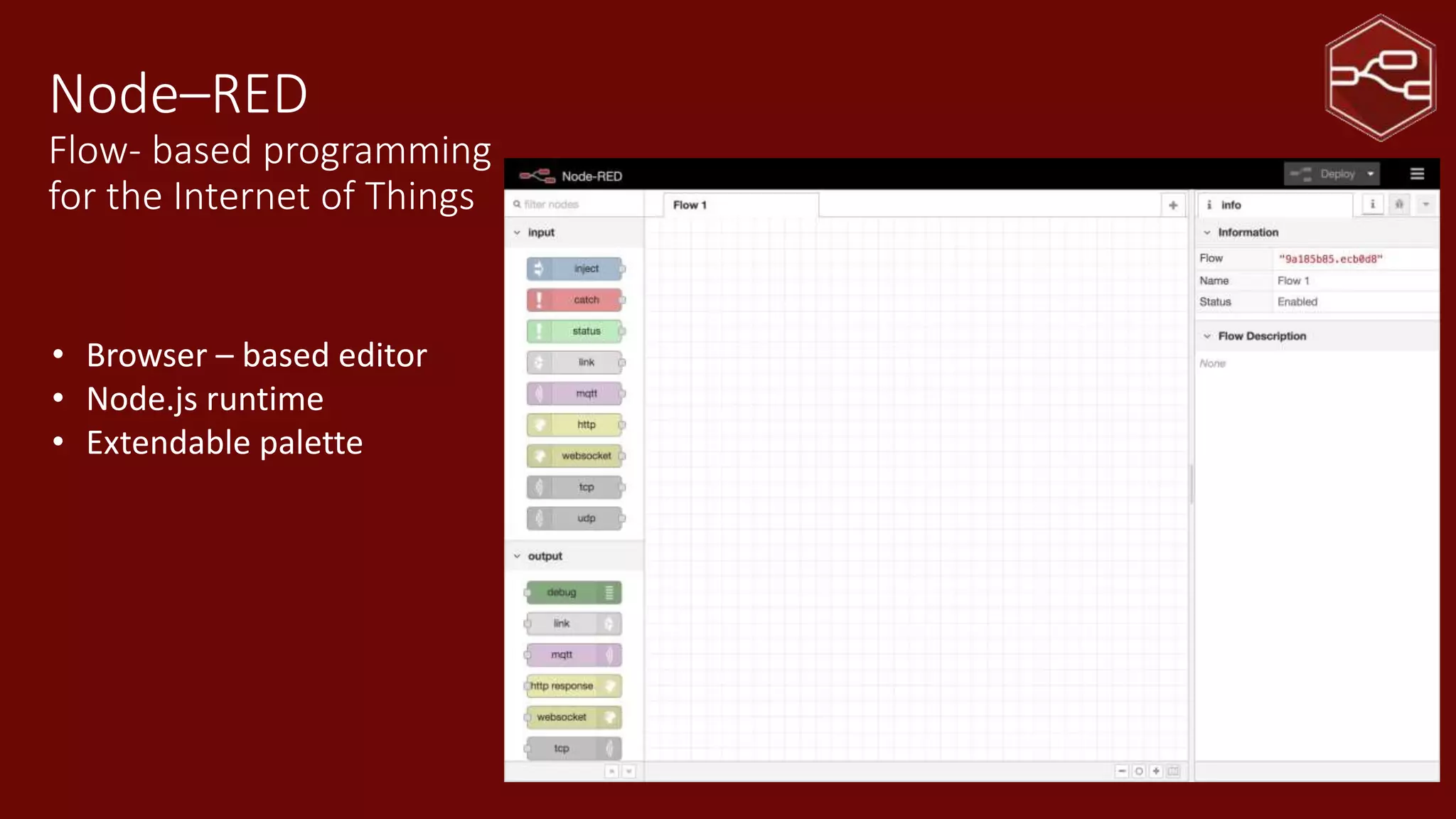 Prototyping the internet of things with Node-RED | PPT