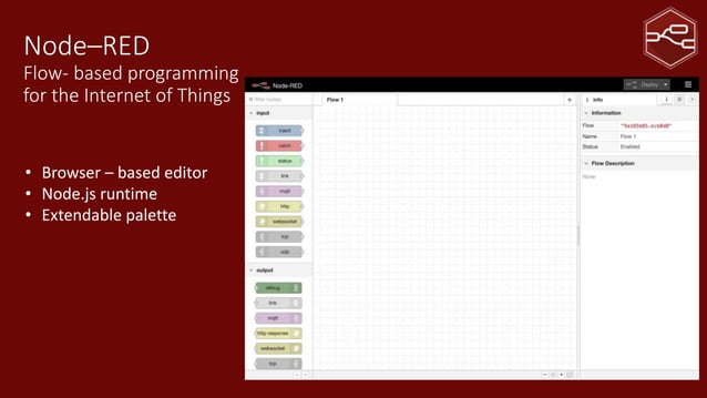 Prototyping the internet of things with Node-RED | PPT