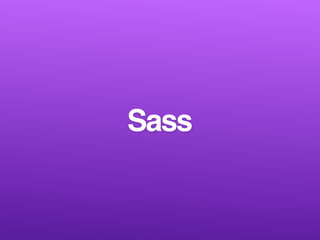 Prototyping With Haml & Sass | PPT
