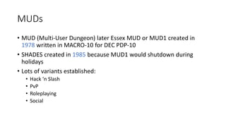 Prototyping with Text Adventures and MUDs | PPTX