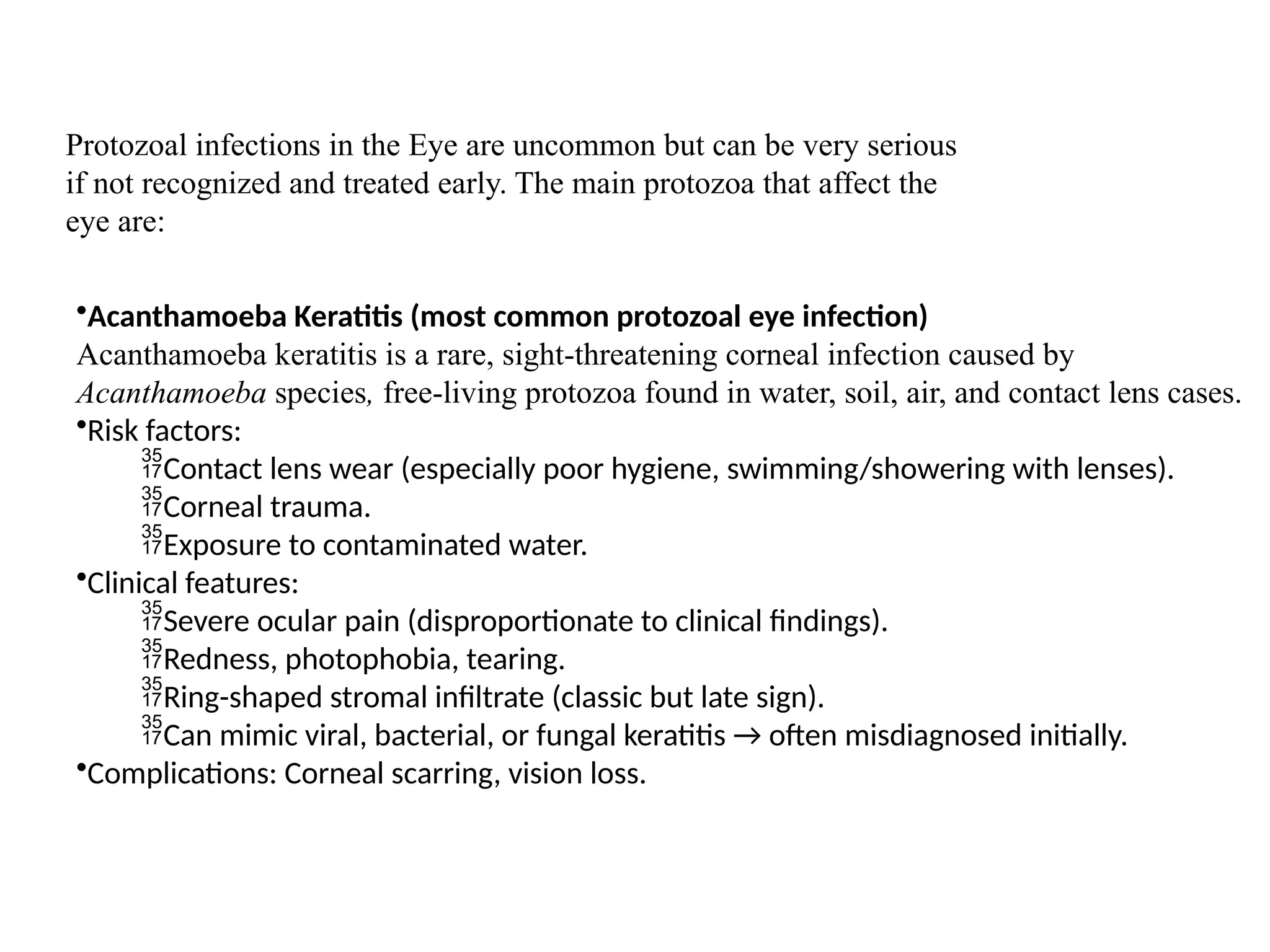 PROTOZOAL INFECTIONS AFFECTING EYE .pptx