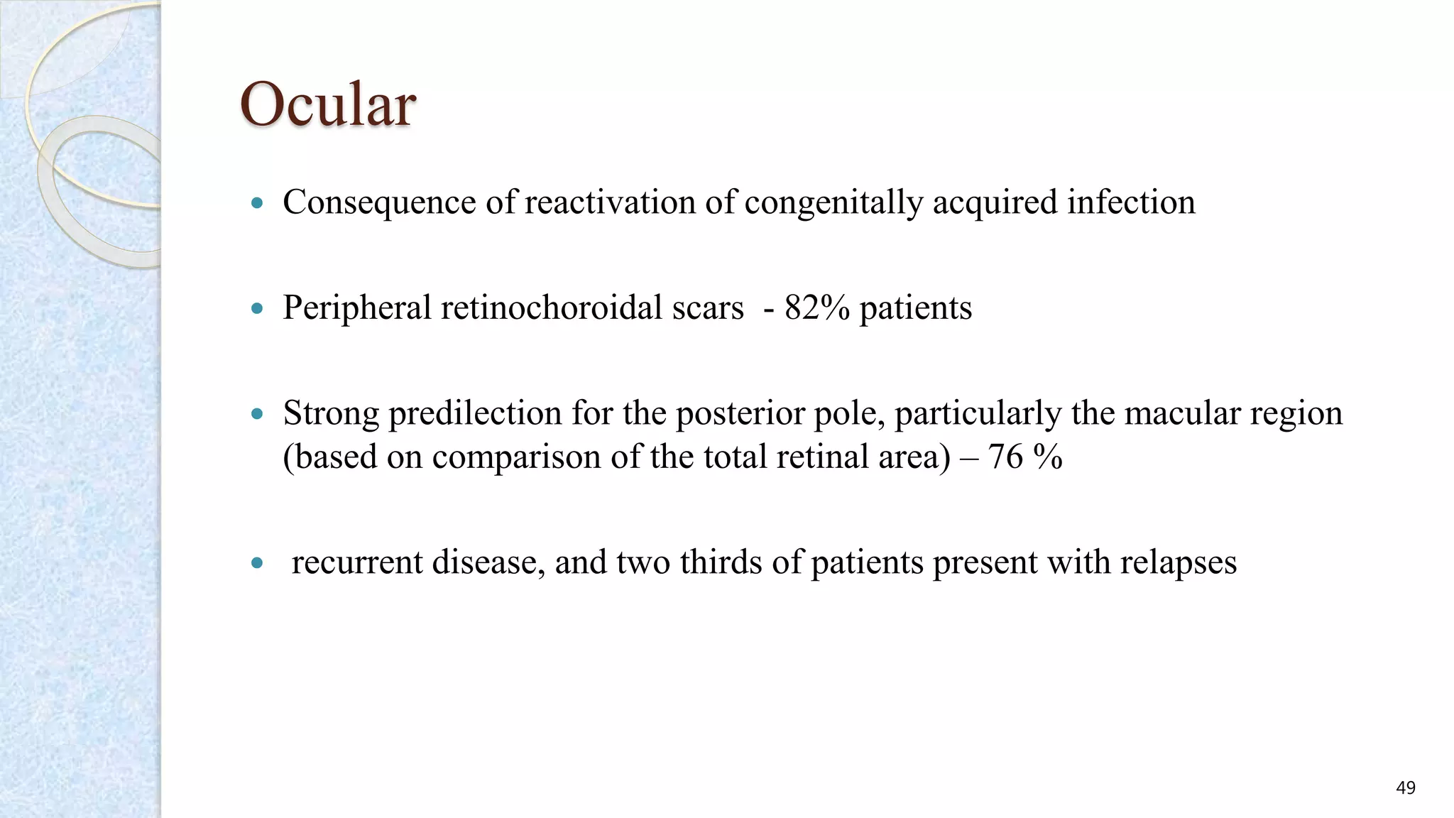 Protozoal uveitis- toxoplasmosis | PPTX | Eye and Vision Conditions ...