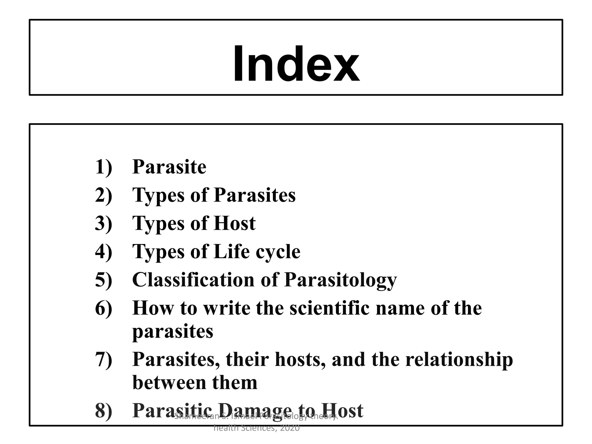Medical Parasitology introduction | PDF