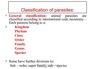 Medical Parasitology introduction | PDF