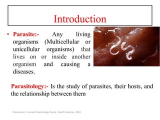 Medical Parasitology introduction | PDF
