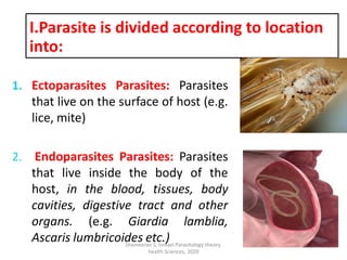 Medical Parasitology introduction | PDF