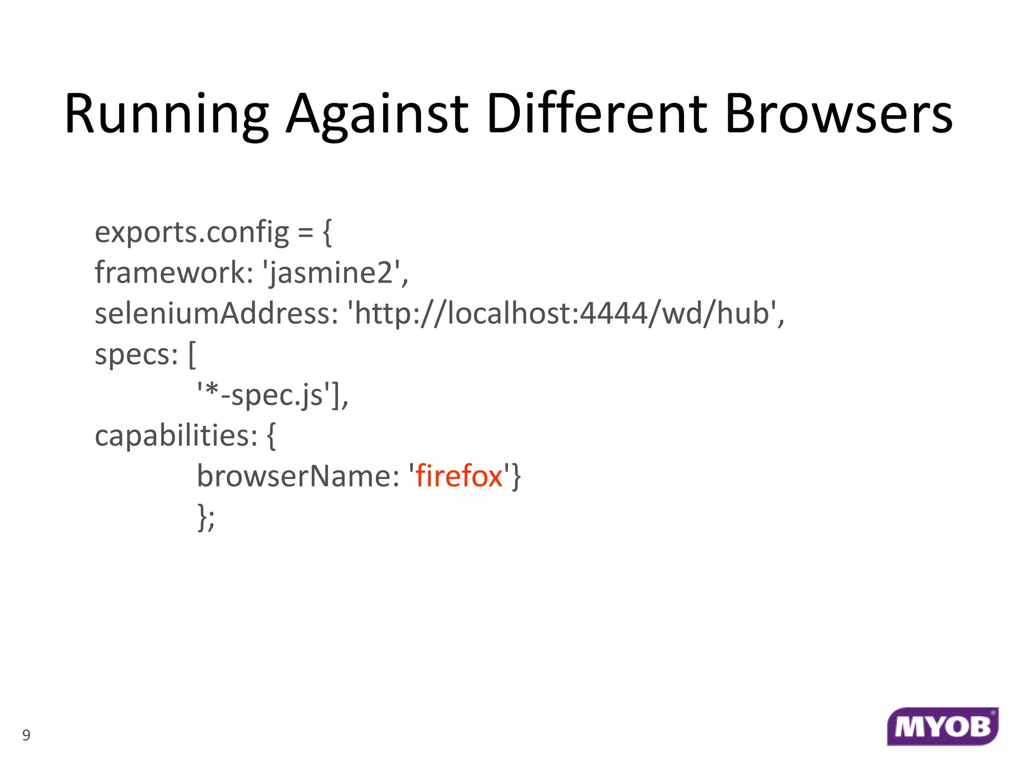 Protractor | PPTX | Web Development | Internet