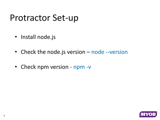 Protractor | PPTX | Web Development | Internet