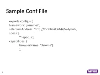Protractor | PPTX | Web Development | Internet