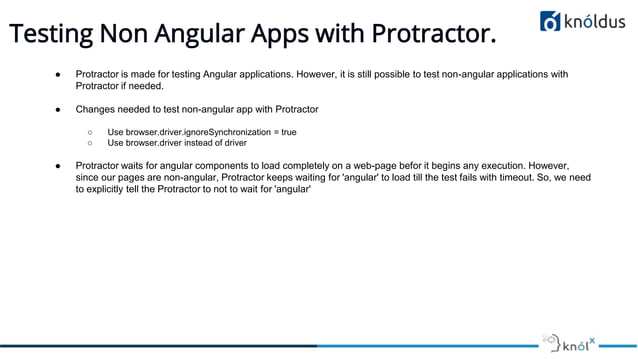Protractor End To End Testing For Angularjs Ppt