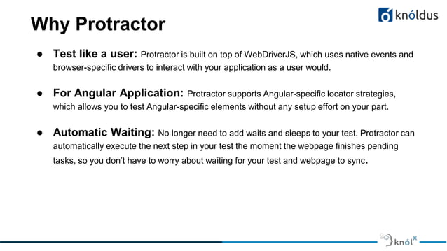 Protractor End To End Testing For Angularjs