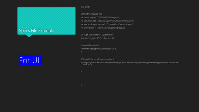 Protractor Framework Architecture With Example Pptx