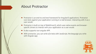 Protractor overview | PPT