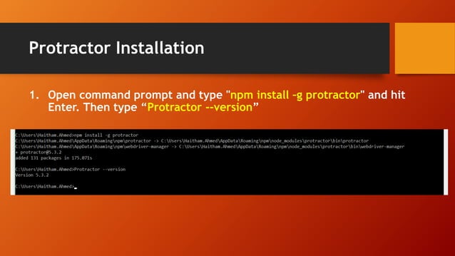 Protractor Testing Automation Tool Framework / Jasmine Reporters | PPT