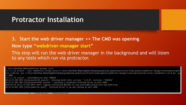 Protractor Testing Automation Tool Framework / Jasmine Reporters | PPT