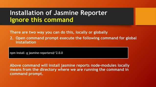 Protractor Testing Automation Tool Framework Jasmine Reporters Ppt