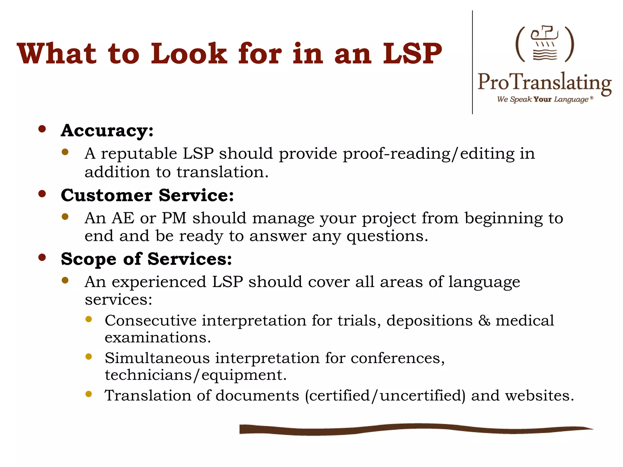 Pro Translating Educational Presentation | PPT