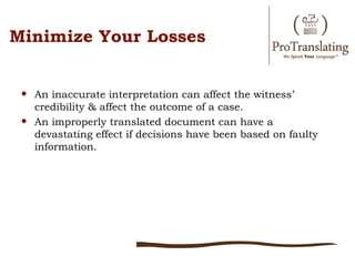 Pro Translating Educational Presentation Ppt