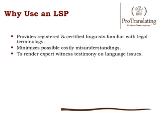 Pro Translating Educational Presentation | PPT