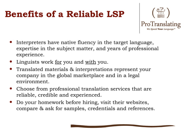 Pro Translating Presentation Ppt Free Download