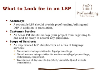 Pro Translating Presentation | PPT