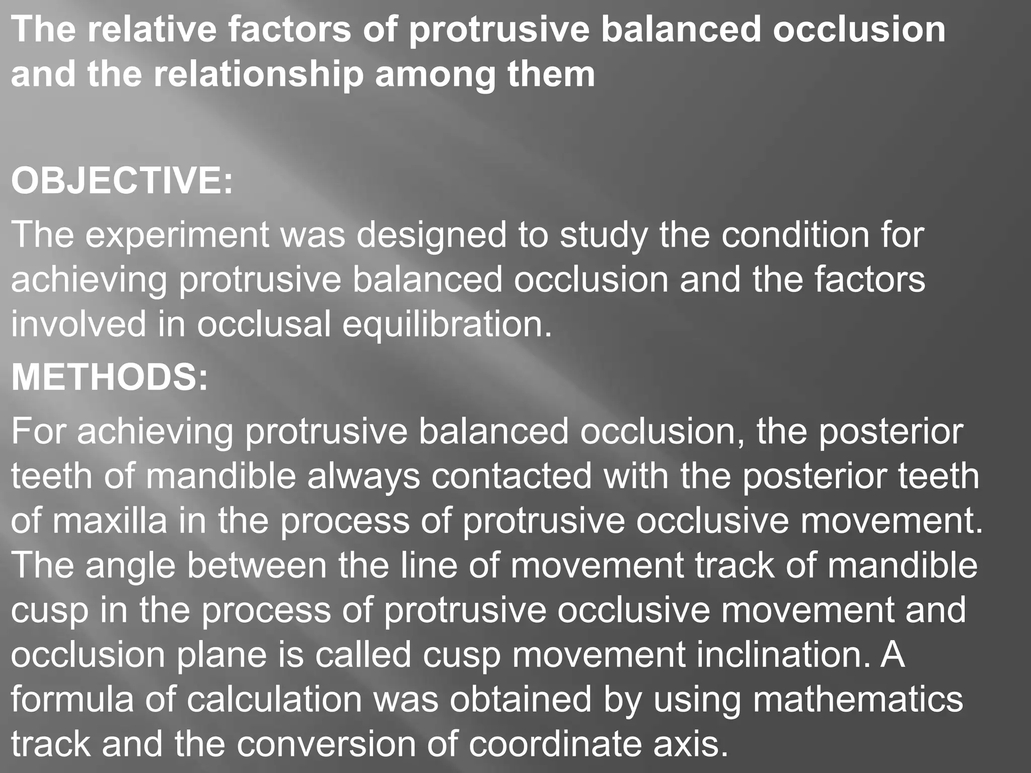 Protrusive mandibular movements | PPTX