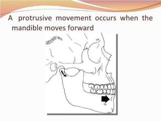 Protrusive mandibular movements | PPTX