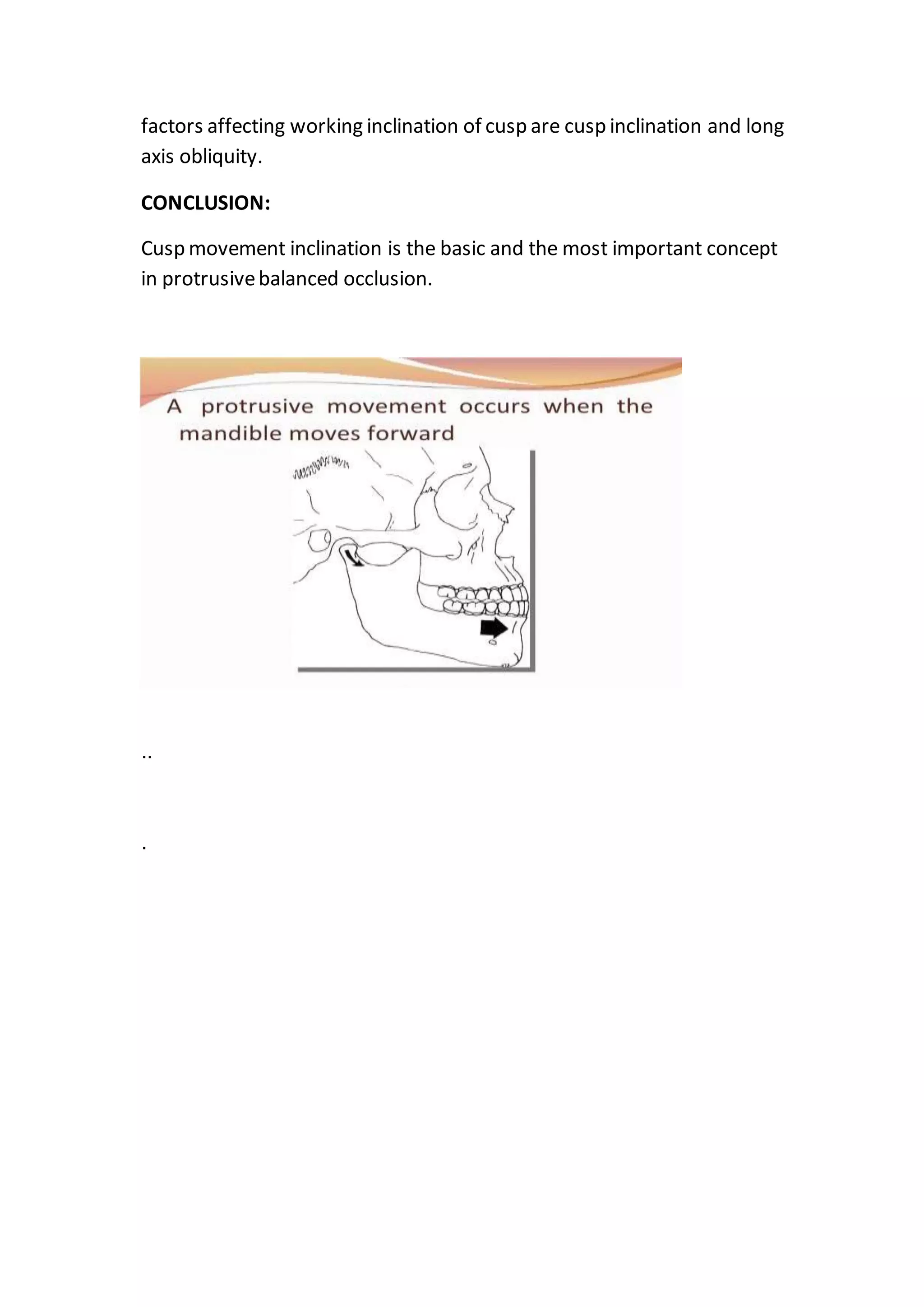 Protrusive occlusion | DOCX
