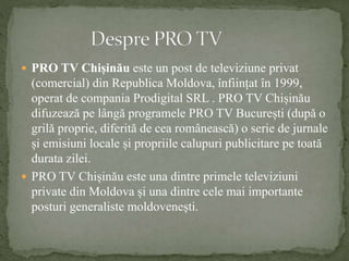 Pro tv | PPTX