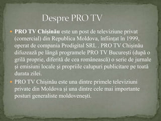 Pro tv | PPTX