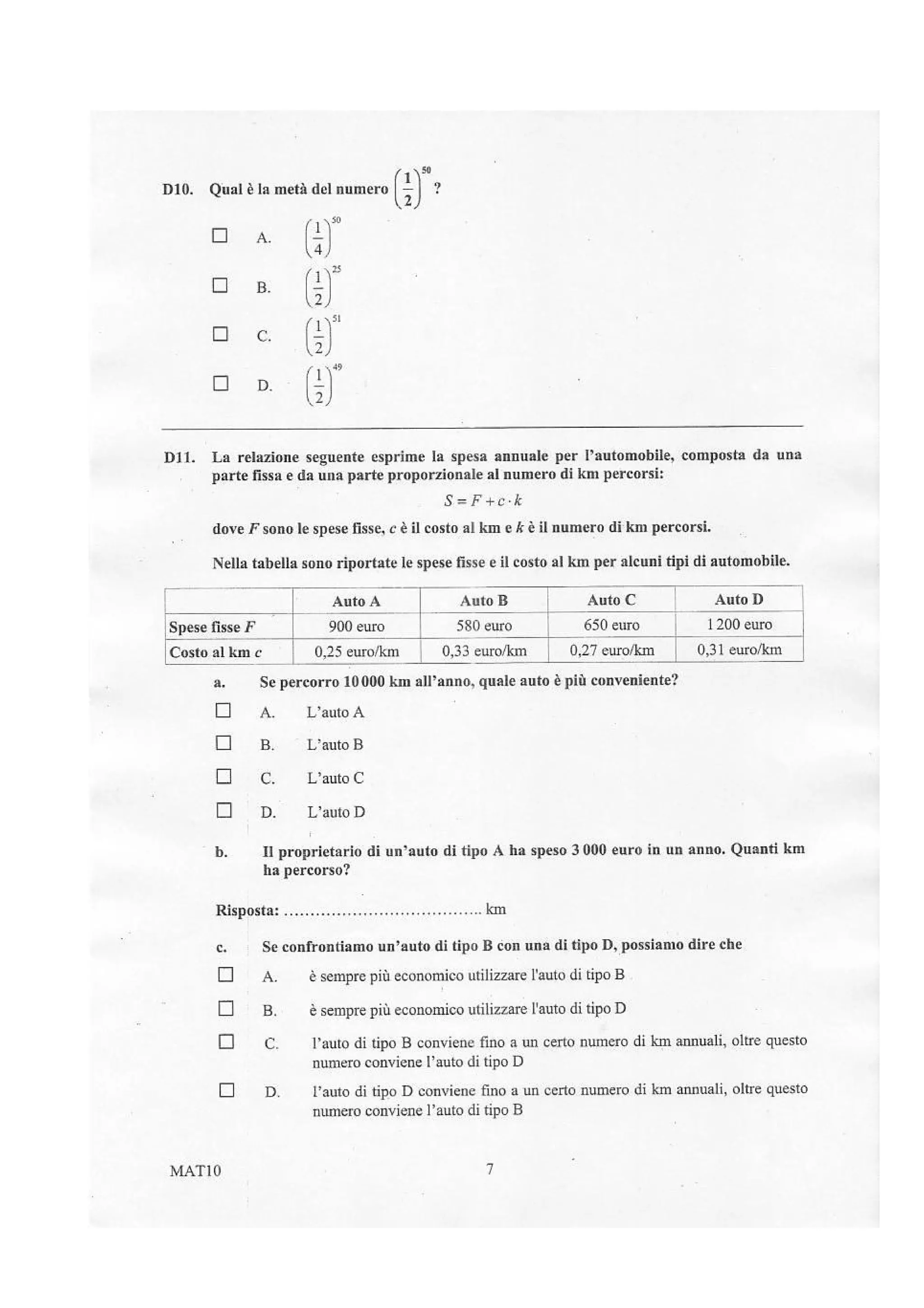 Prova invalsi-2-superiore-matematica | PDF