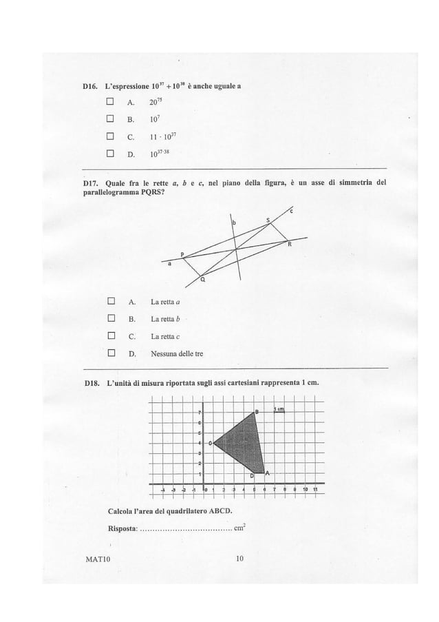Prova invalsi-2-superiore-matematica | PDF