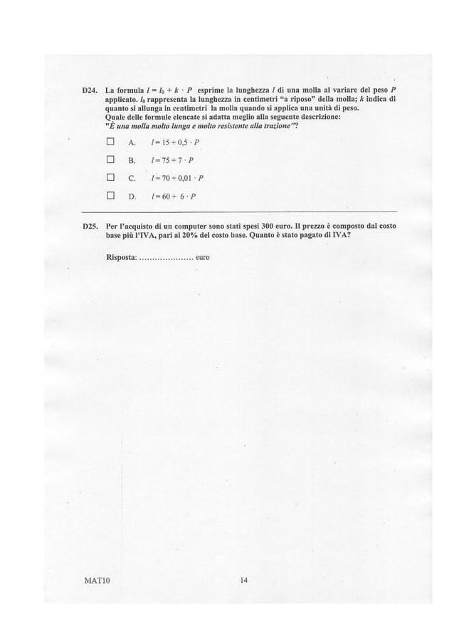 Prova invalsi-2-superiore-matematica | PDF