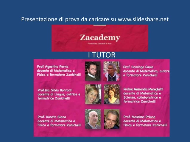 Prova slideshare mario-denittis | PPT