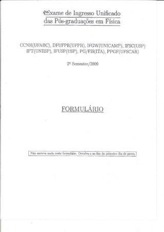 Prova euf 2010_1 | PDF
