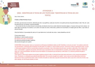 Prova Paraná seleção de atividades Copia.ppt