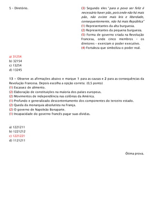 Prova Parcial 8serie A 2 Etapa Emei Vicente Fialho Gabarito | DOCX