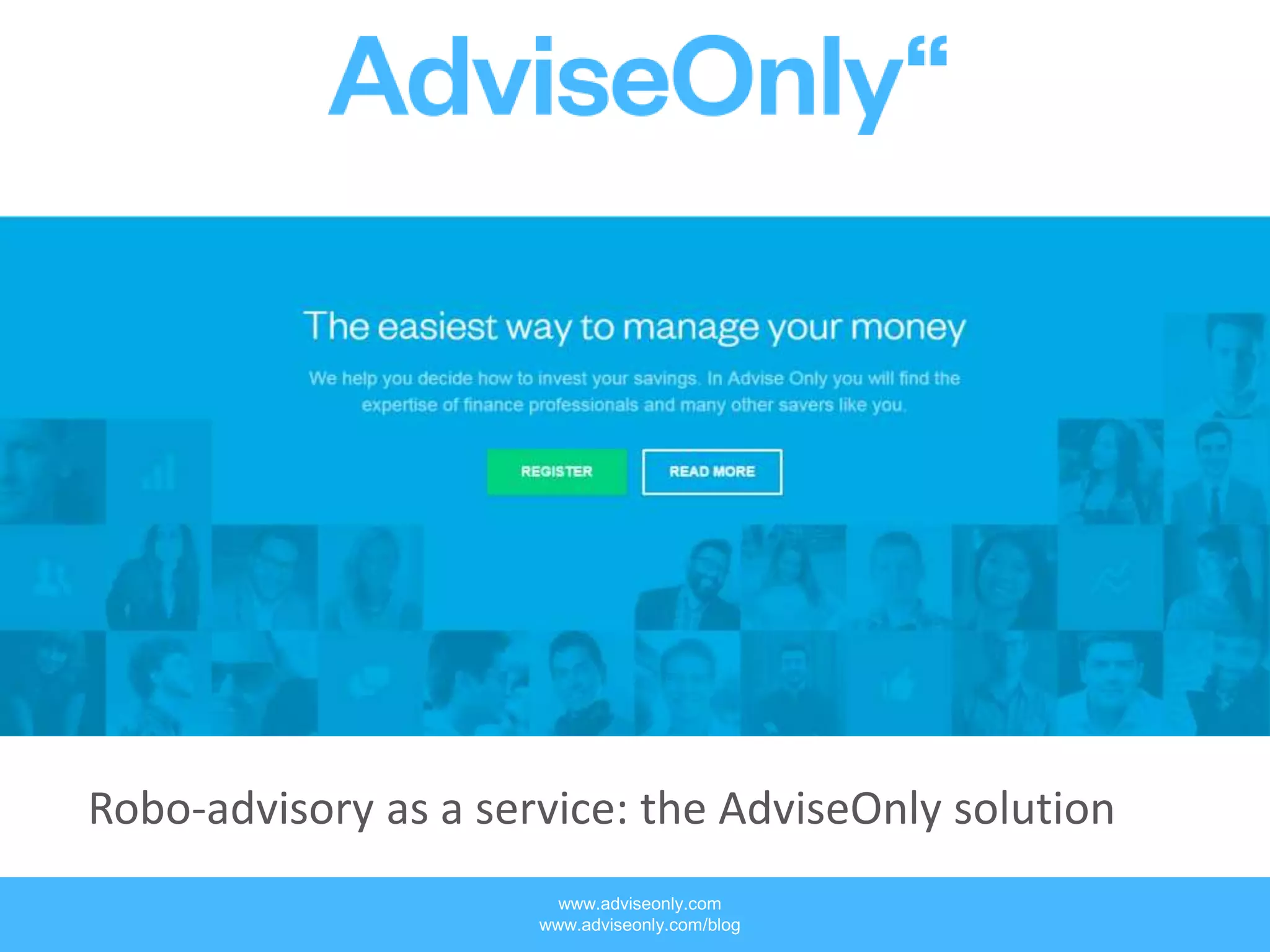 Robo-advisory as a Service [Teaser] | PPTX
