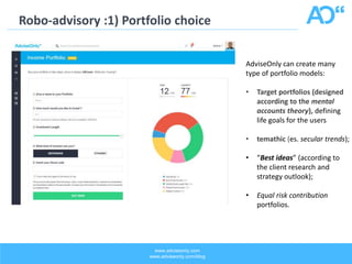 Robo-advisory as a Service [Teaser] | PPTX