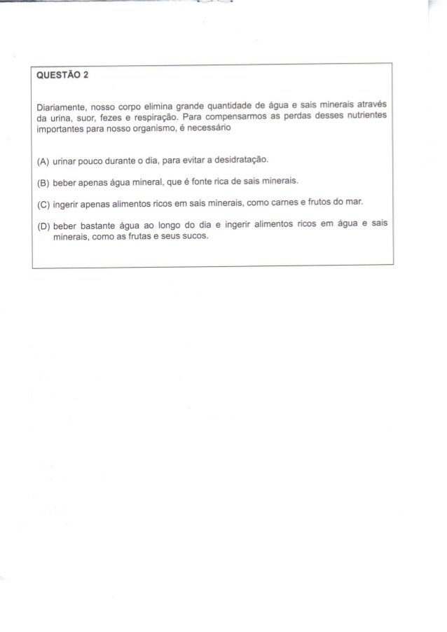 Prova SME 8º ano 2º bim 2013