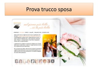 Prova trucco sposa | PDF