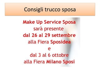Prova trucco sposa | PDF