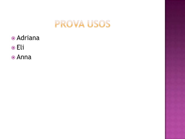 Prova usos | PPT