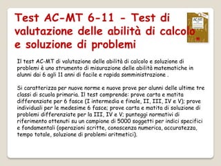 Prove e test standardizzati per la matematica | PDF
