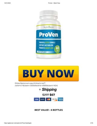 ProVen Weight Loss Pill | PDF