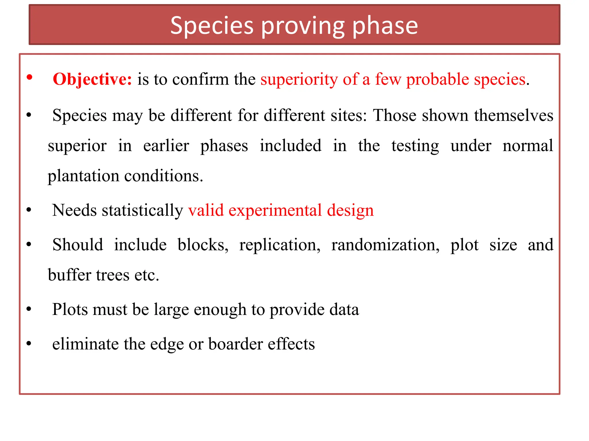Provenance and Species Trials in Forest Tree Improvement.pptx
